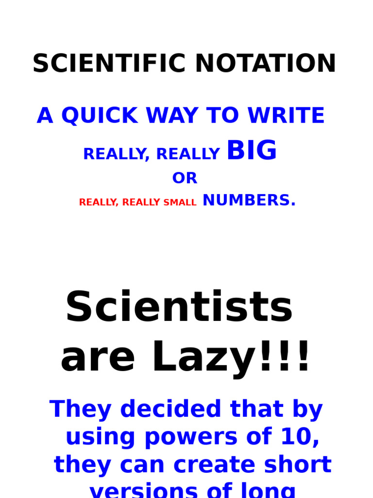 Understanding Scientific Notation Basics | PDF | Multiplication | Notation