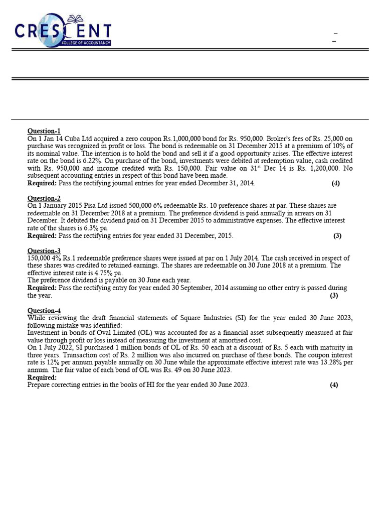 Test 9 far 2 | PDF | Bonds (Finance) | Interest