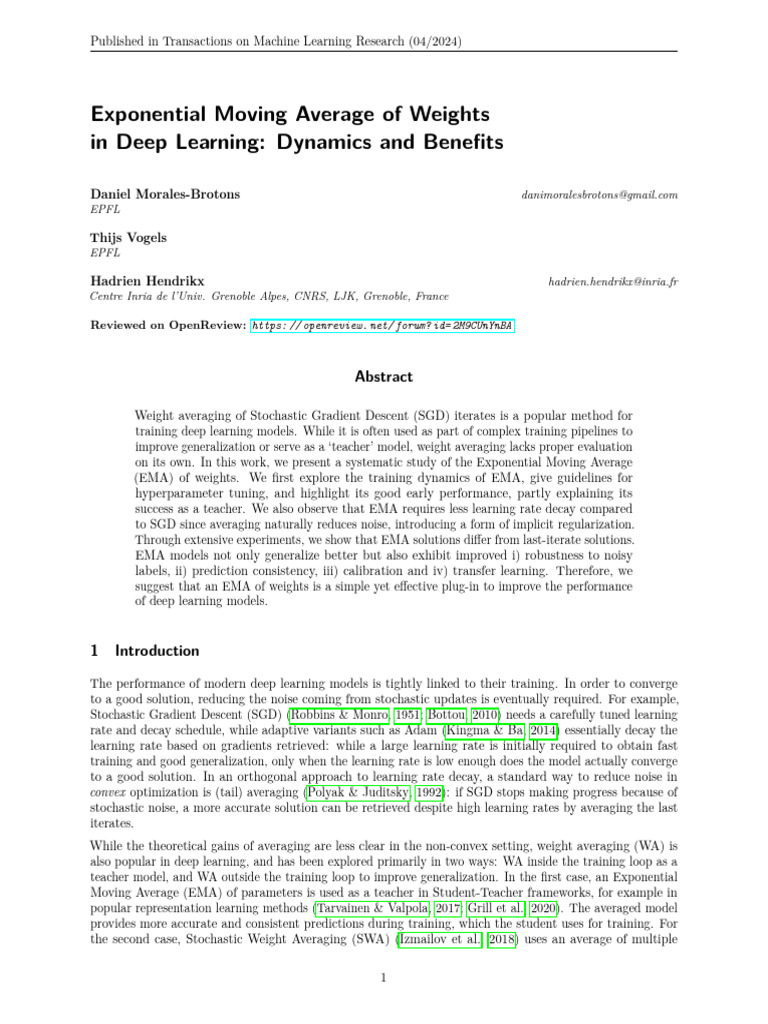 1819 Exponential Moving Averag | PDF | Algorithms | Applied Mathematics