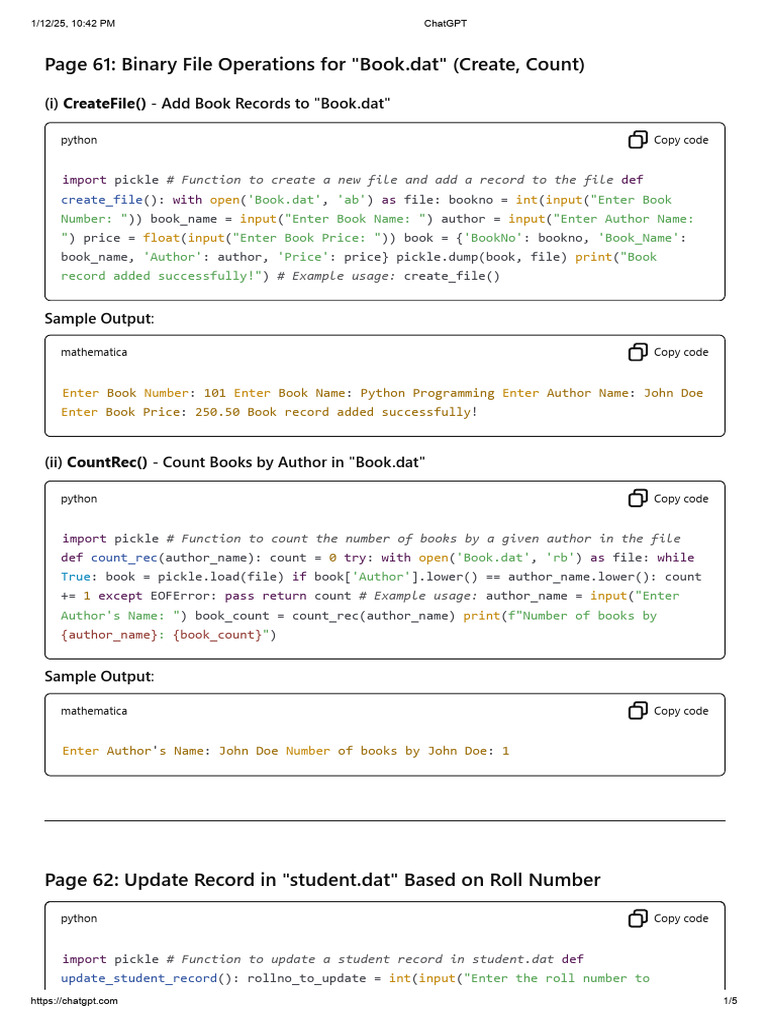 project file part 4 | PDF | Databases | Comma Separated Values