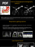 MRCP Imaging Protocol and Guidelines | PDF | Gallbladder | Pancreas