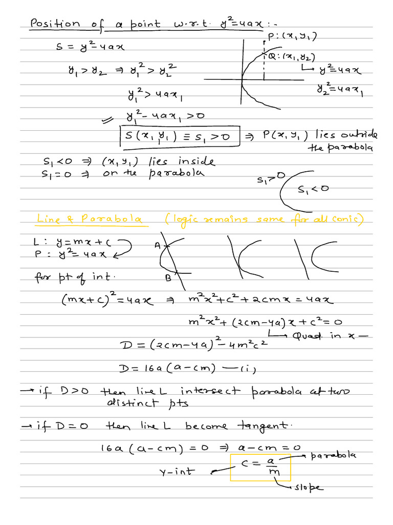 Conic Section 2 | PDF