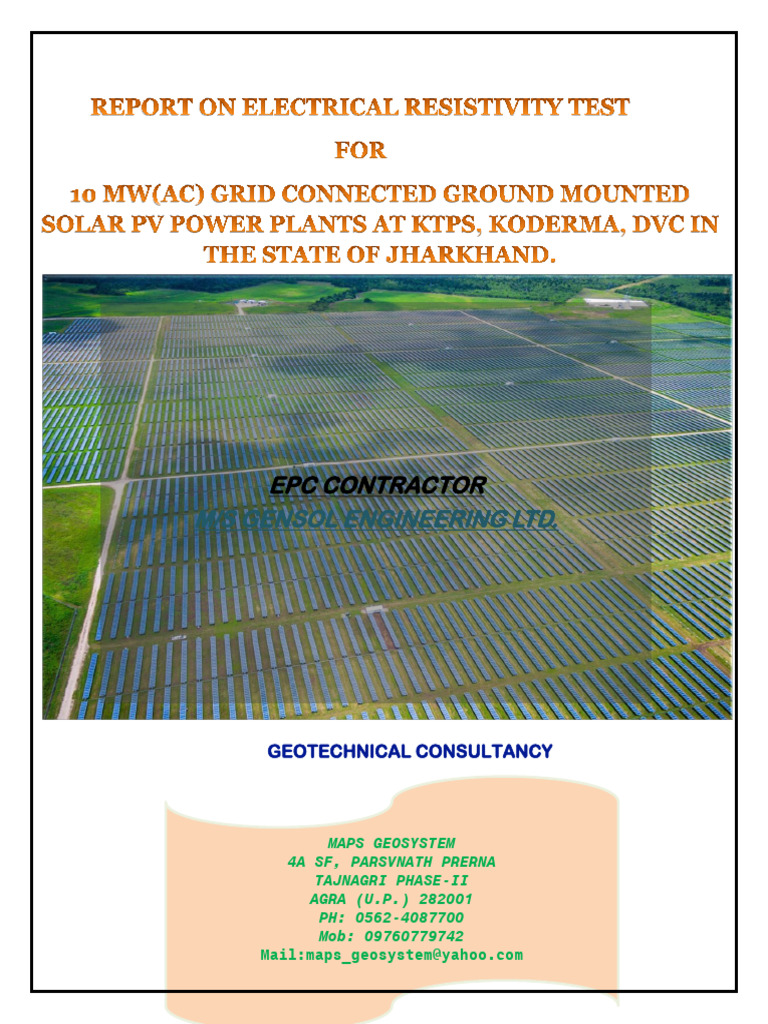 Report On Ert-Nhpc Koderma | PDF | Materials Science | Electricity