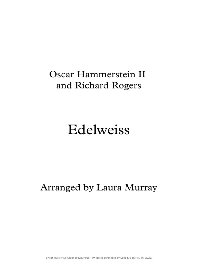 Edelweiss | PDF