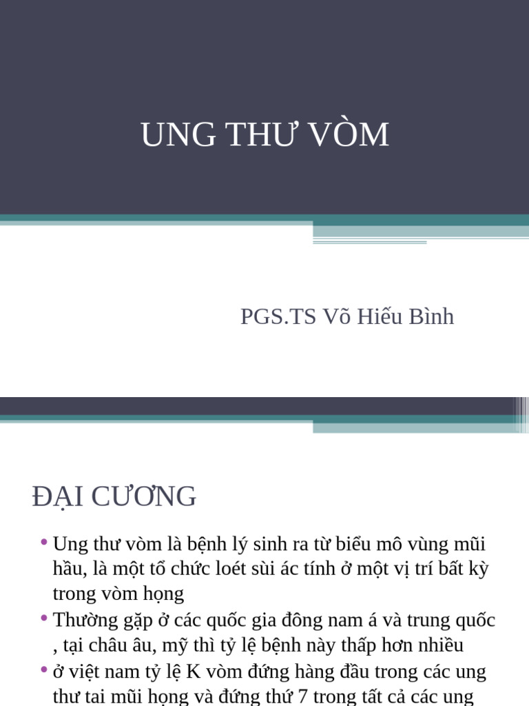 Ung Thư Vòm | PDF