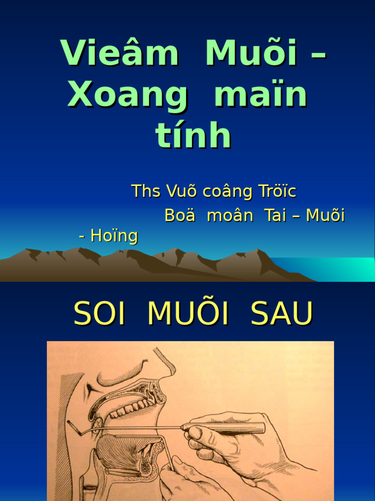 Viêm Mũi Xoang M N Tính | PDF