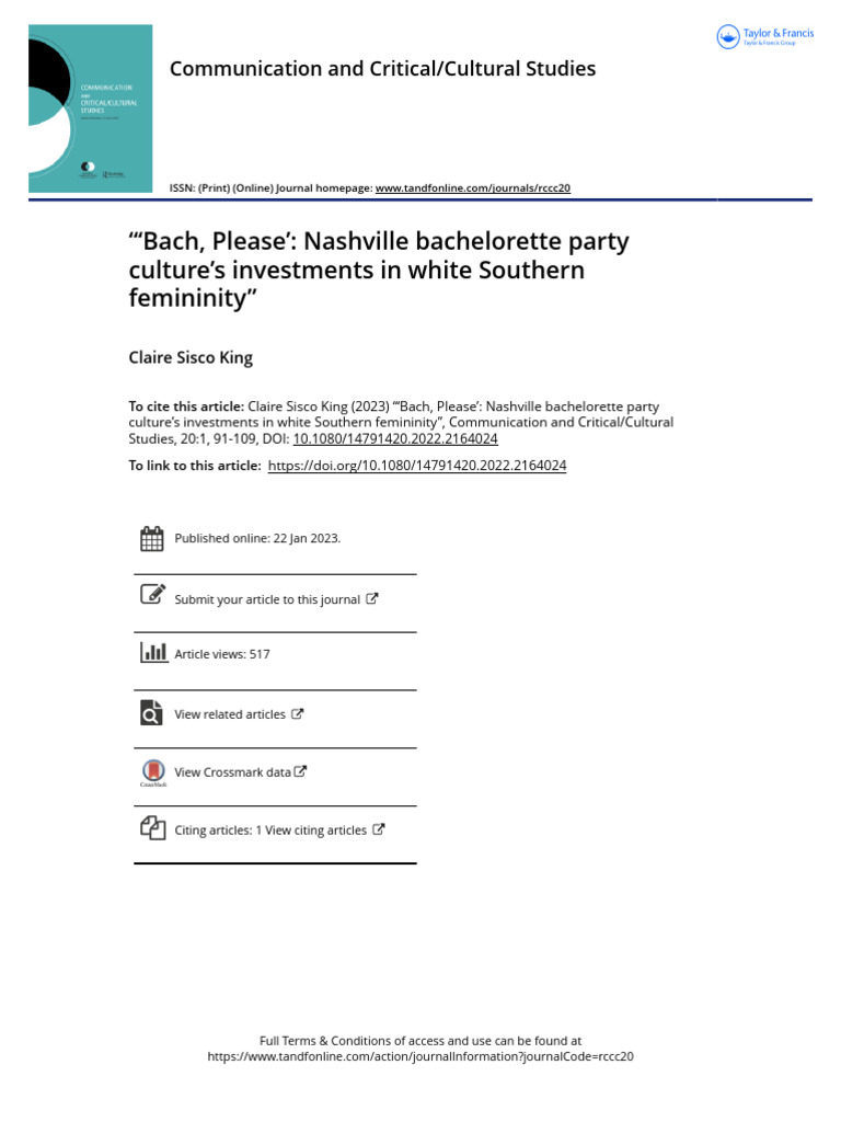 Bach Please Nashville Bachelorette Party Culture s Investments in White ...