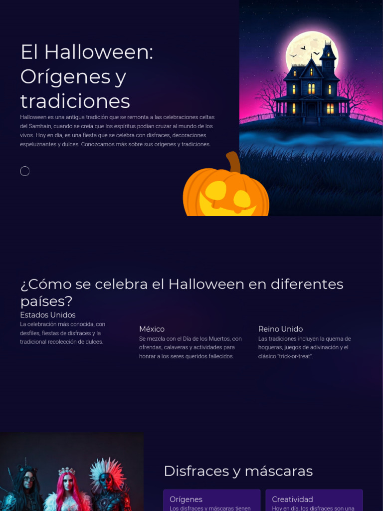 El Halloween Origenes y Tradiciones PDF | PDF | Víspera de Todos los Santos