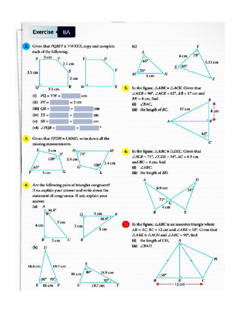 Grade 9 Congruence and Similarity | PDF