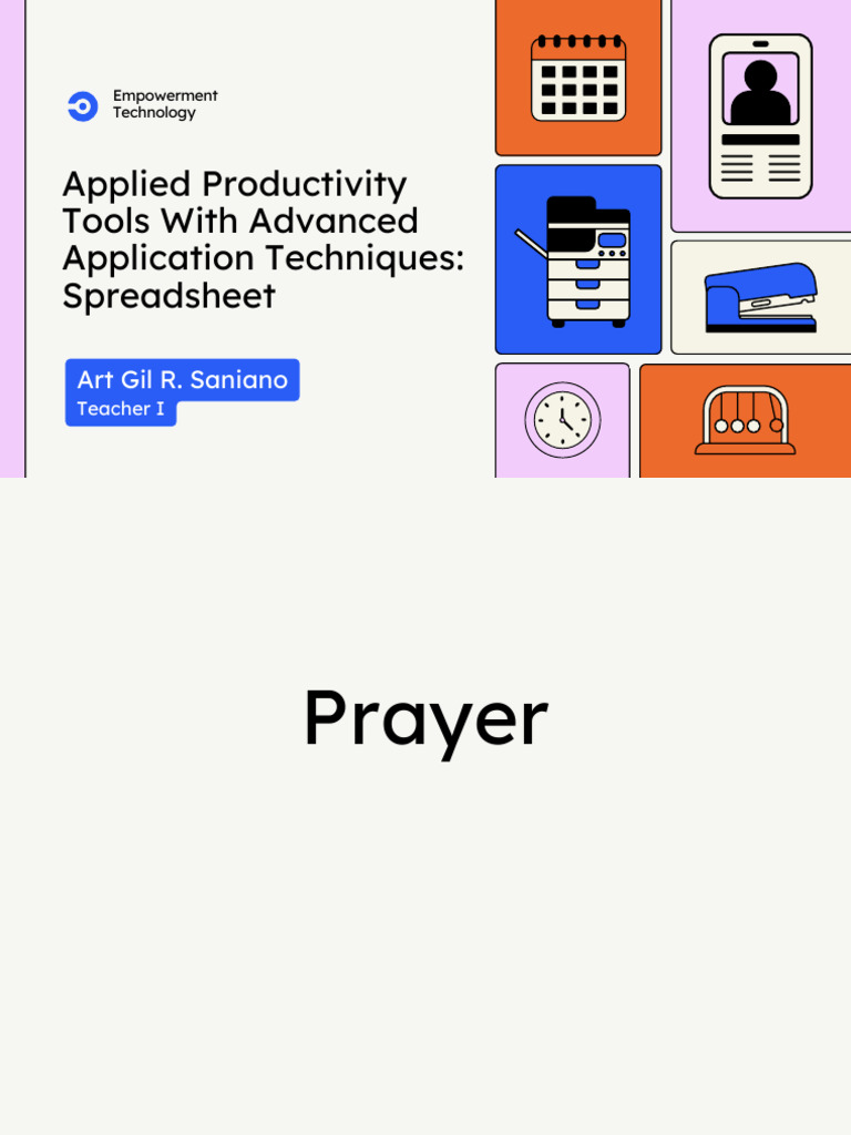 Applied Productivity Tools With Advanced Application Techniques ...