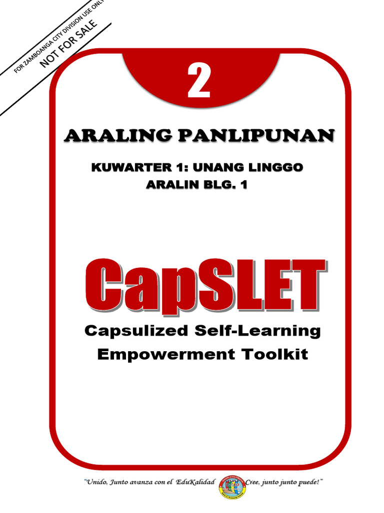 Araling Panlipunan: Capsulized Self-Learning Empowerment Toolkit | PDF
