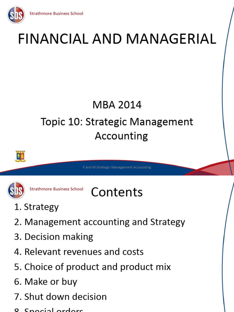 Strategic Management Accounting | PDF | Strategic Management ...