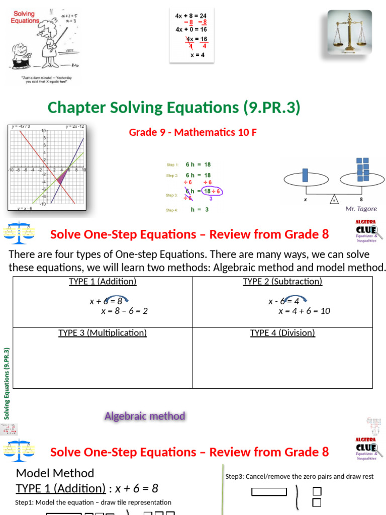 Chapter 4 Solving Equations (1) | PDF | Algebra | Equations