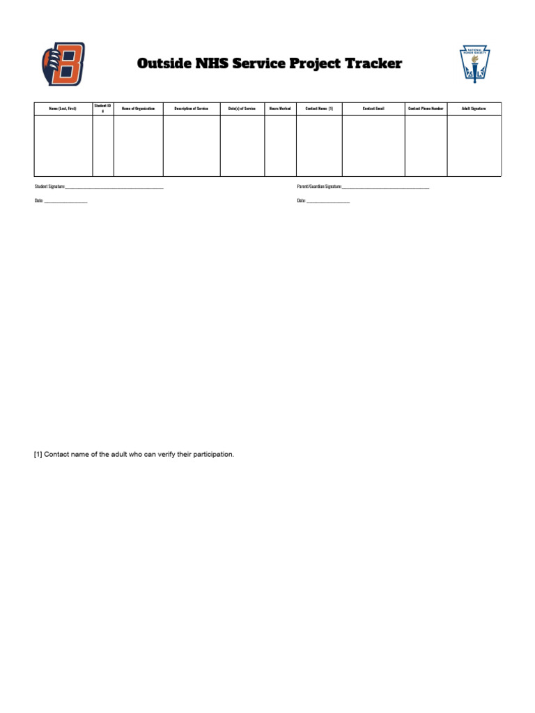 Outside NHS Service Project Tracker - Sheet1 | PDF