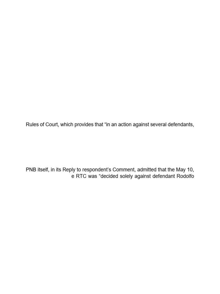 PNB vs San Miguel Corp: CA Ruling Explained | PDF