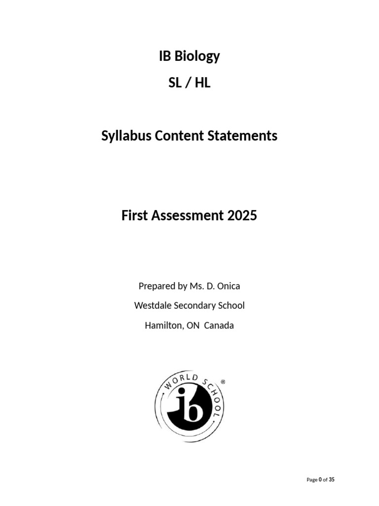 Syllabus Content Statements | PDF | Cellular Respiration | Photosynthesis