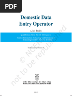 Domestic Data Entry Operator: (Job Role) | PDF | Vocational Education ...