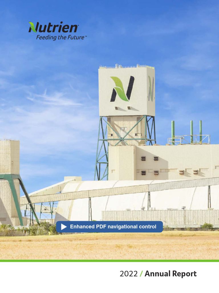 2022 Nutrien Annual Enhanced Report | PDF | Fertilizer | Agriculture