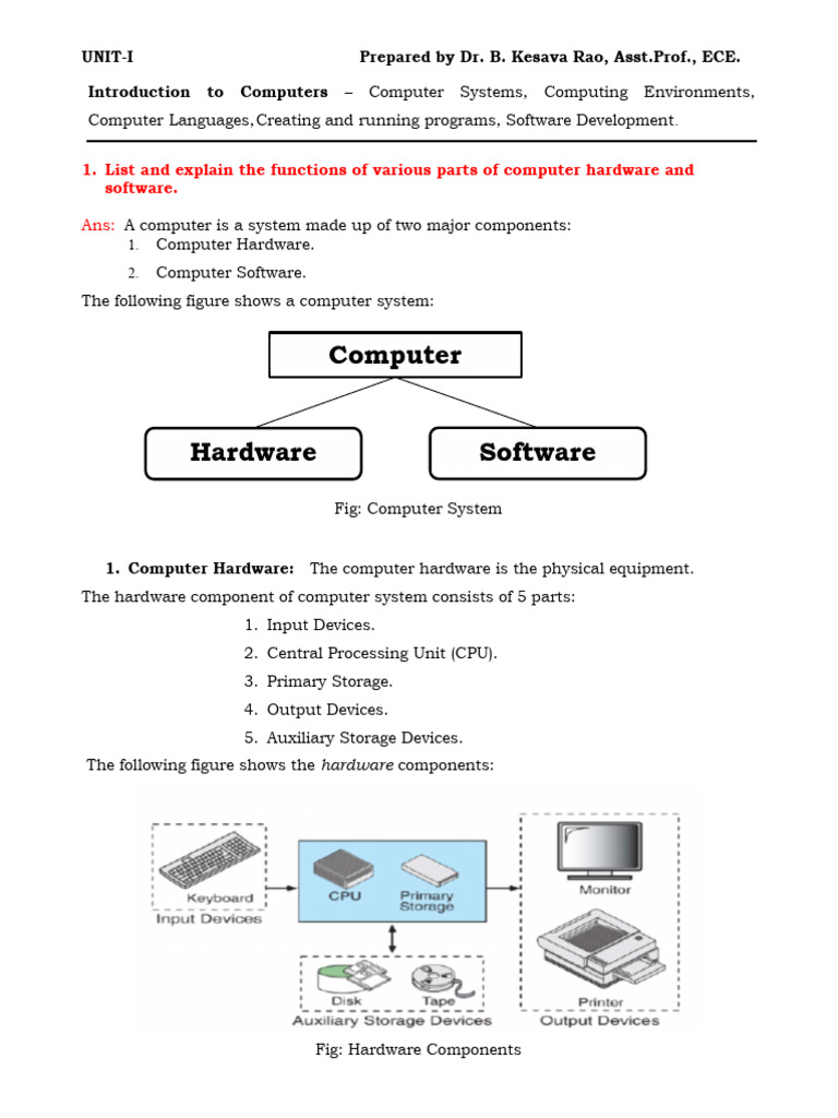 CPDS_UNIT1_Part1 | PDF | Assembly Language | Software