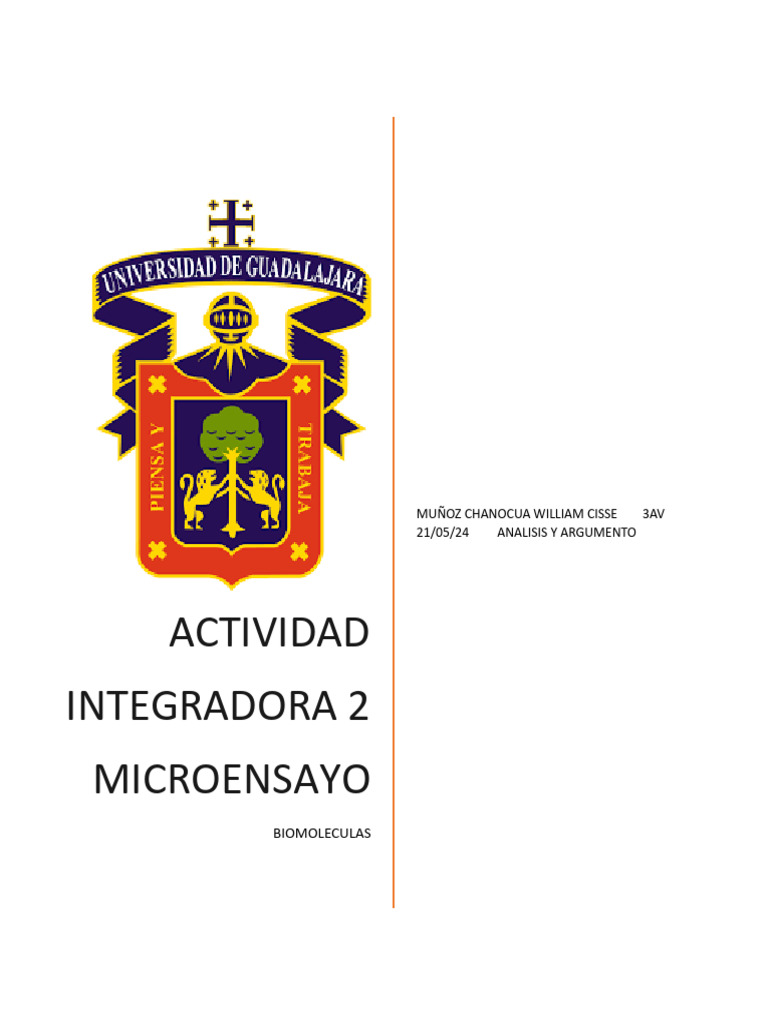 Act Integradora.2 Microensayo MCWC | PDF