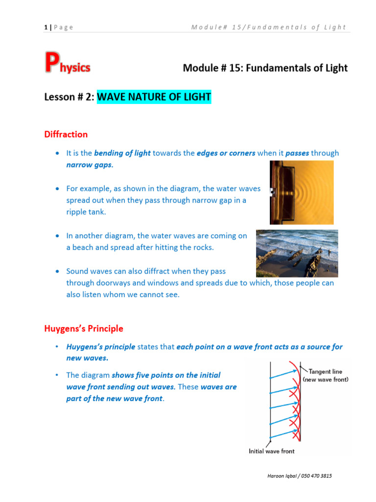 Grade 11_Module 15_Lesson 2 | PDF | Polarization (Waves) | Magenta