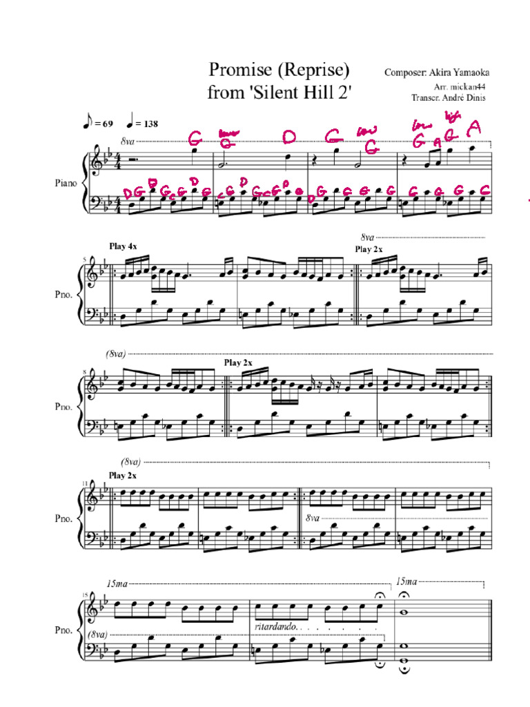 Akira Silent Hill Music Shet | PDF