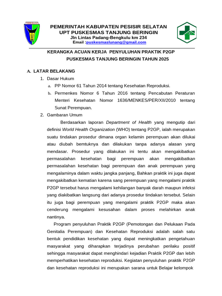 Kak Praktik P2GP | PDF