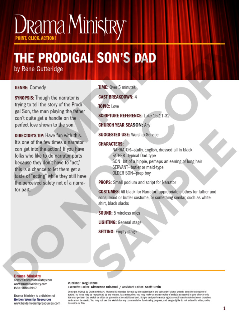 The Prodigal Son Monologue | PDF