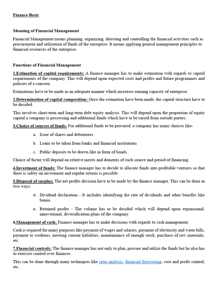 Finance Basic p | PDF | Capital Budgeting | Financial Capital