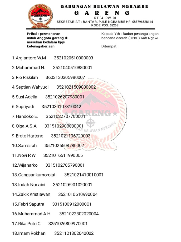 Pengajuan Bpjs | PDF