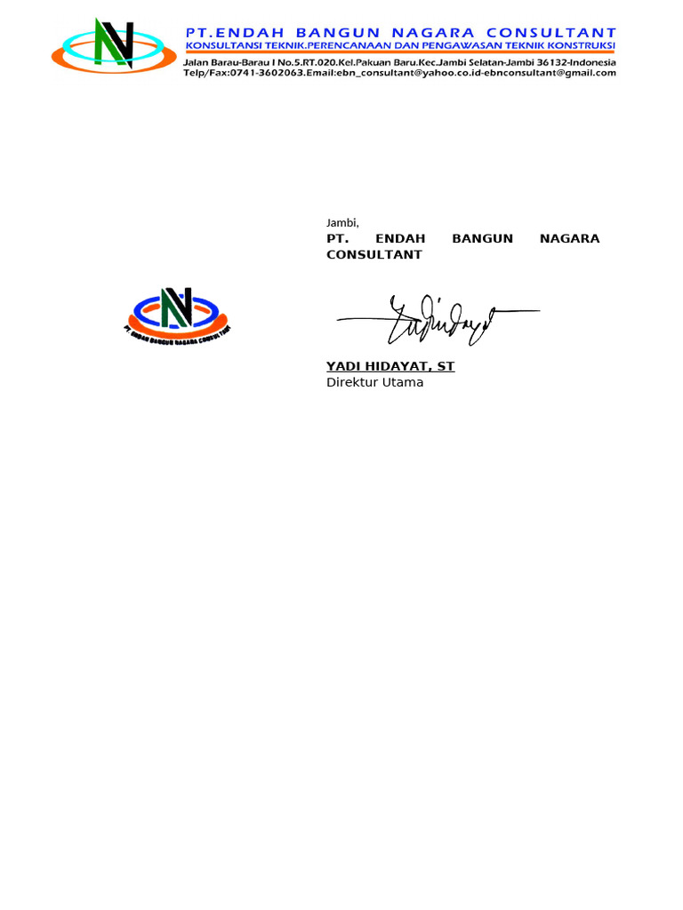 TTD + Stempel + Cop Surat Pt. Ebnc | PDF