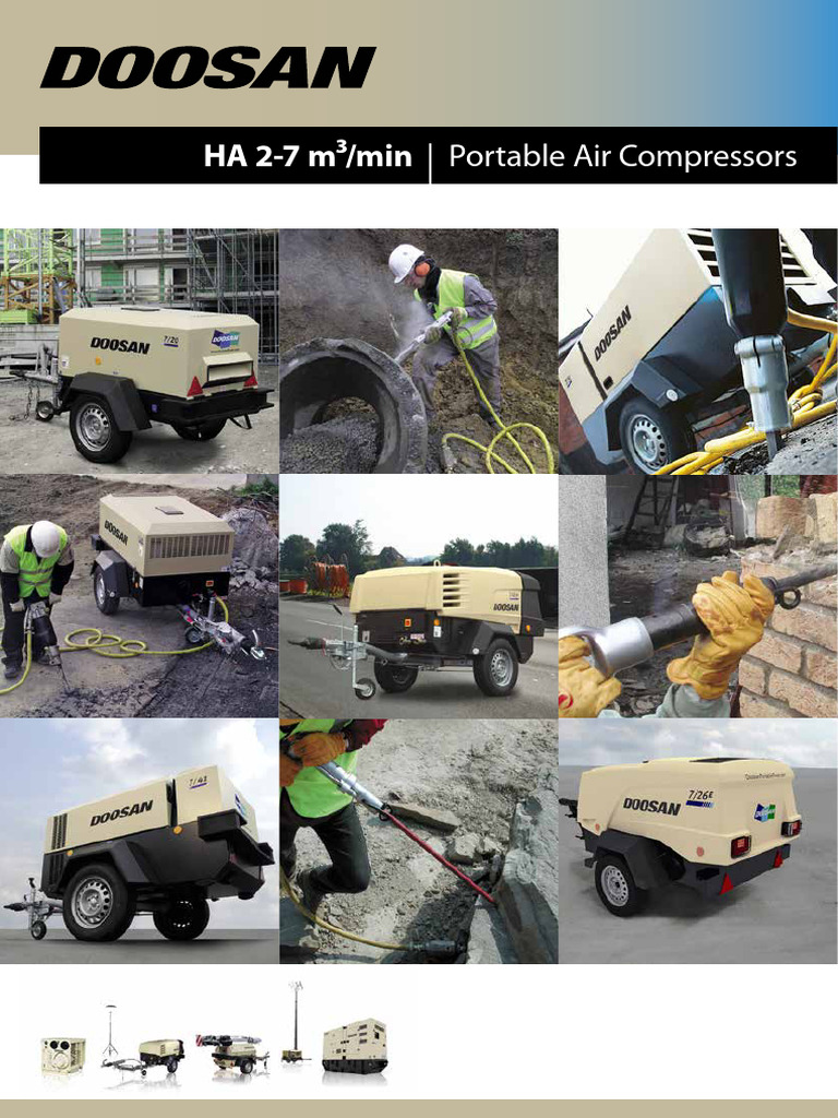 Doosan Compressor Brocure | PDF | Length | Motor Vehicle