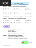 Two-Step Inequalities Worksheet | PDF | Mathematics | Mathematical ...