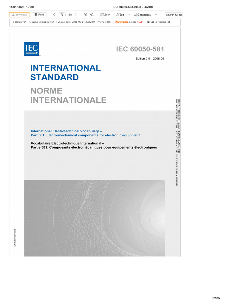 IEC 60050-581: PDF Download Guide | PDF | Software | Computing