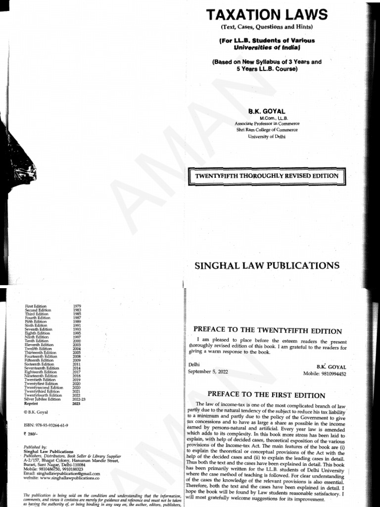Taxation Book | PDF
