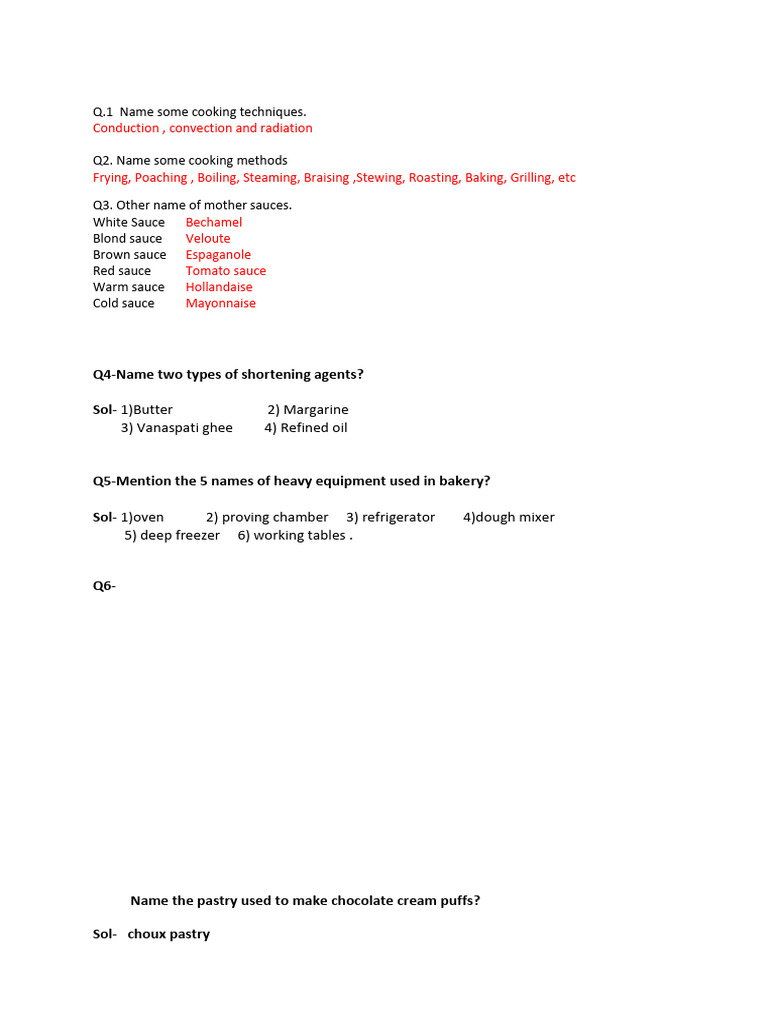Cooking Techniques and Methods Guide | PDF