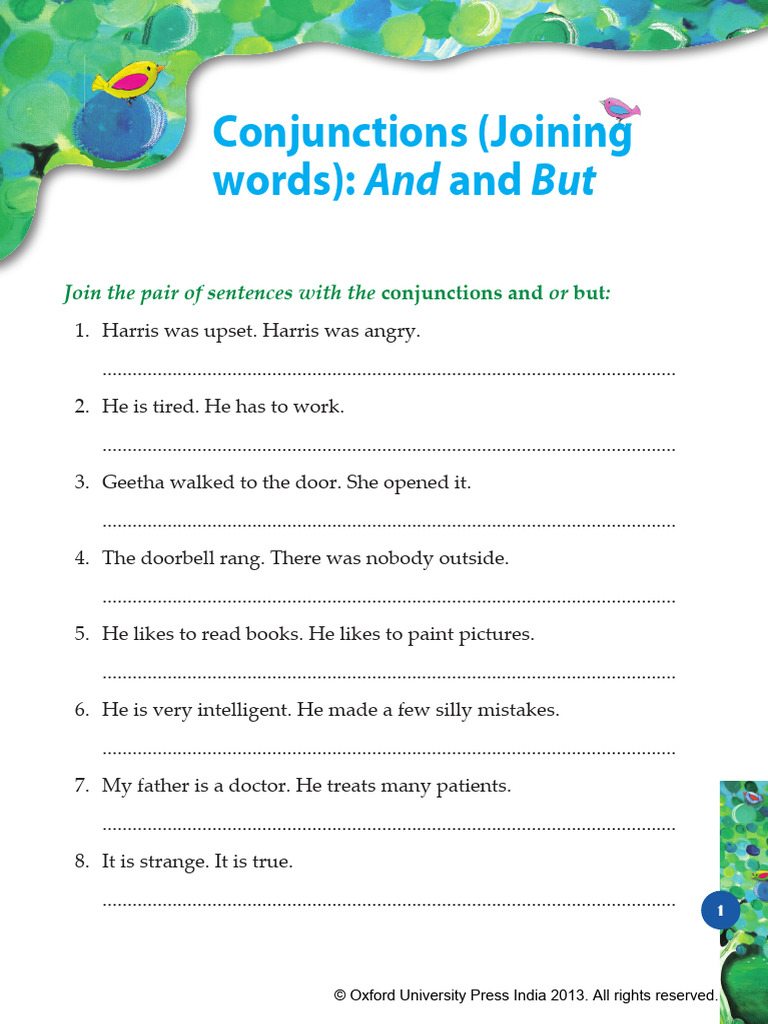 Conjunctions Joining Words | PDF