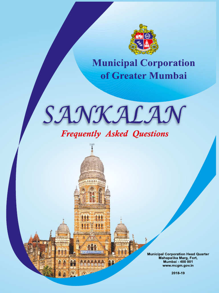 Sankalan Faq - English Copy - MCGM Mumbai | PDF | Appeal | Mumbai
