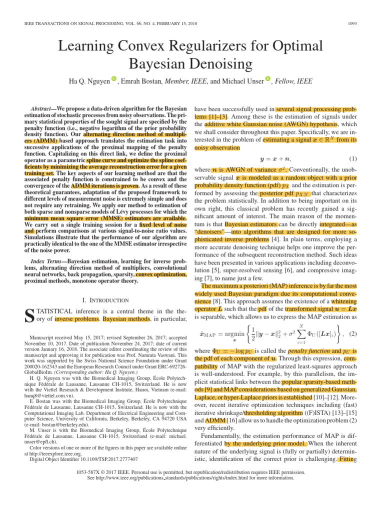 08119908 | PDF | Estimation Theory | Bayesian Inference
