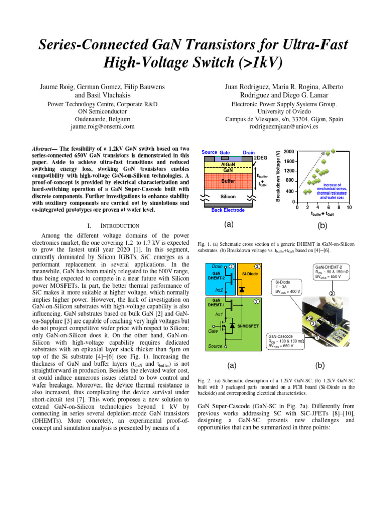 Series_Connected_GaN_Transistors_1730686474 | PDF | Field Effect ...