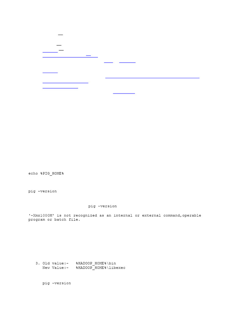 PIG - Installation Step | PDF