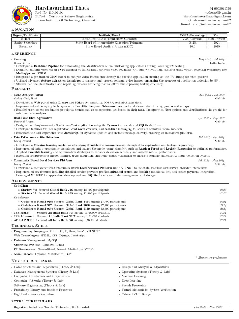 Resume | PDF | Information Technology | Computing