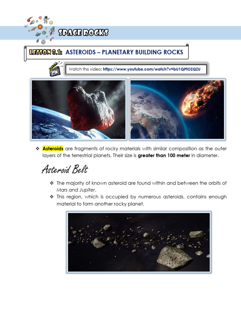 Asteroids, Comets, and Meteoroids Explained | PDF | Meteoroid | Comet