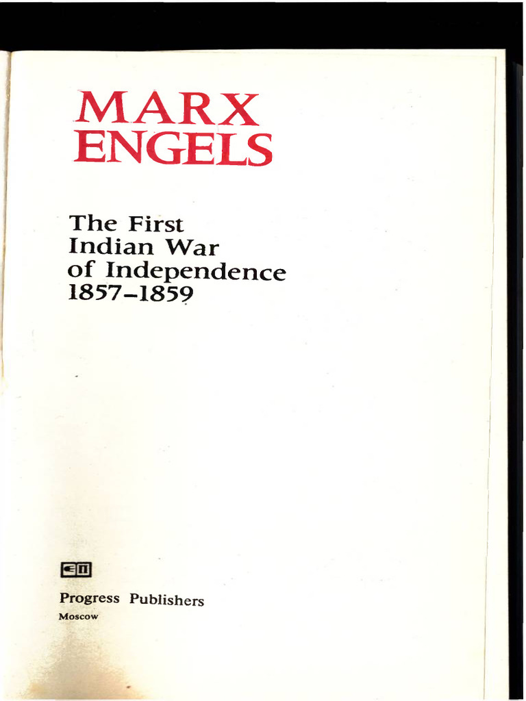 first-indian-war-marx | PDF | Karl Marx | Rebellions
