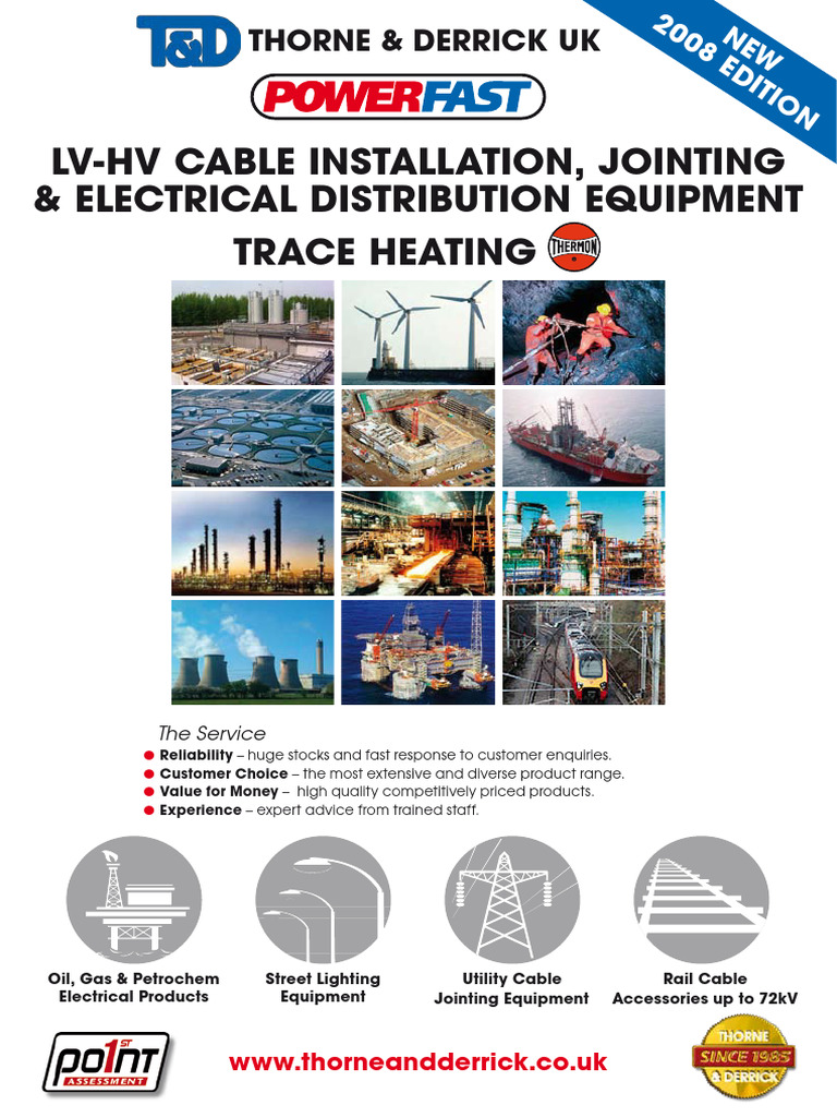 Thorne & Derrick Cable Jointing Solutions | PDF | Electrical Connector ...