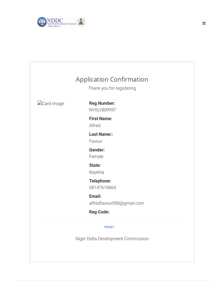 NDDC - Internship | PDF