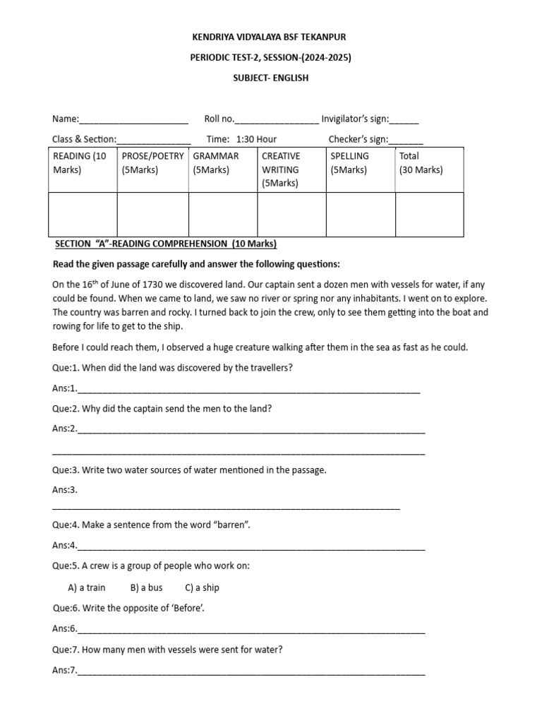 Class5 English Pt2 | PDF