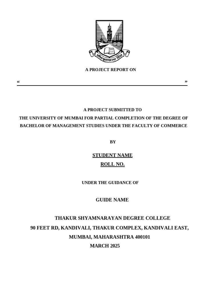 Blackbook Format 24-25 | PDF