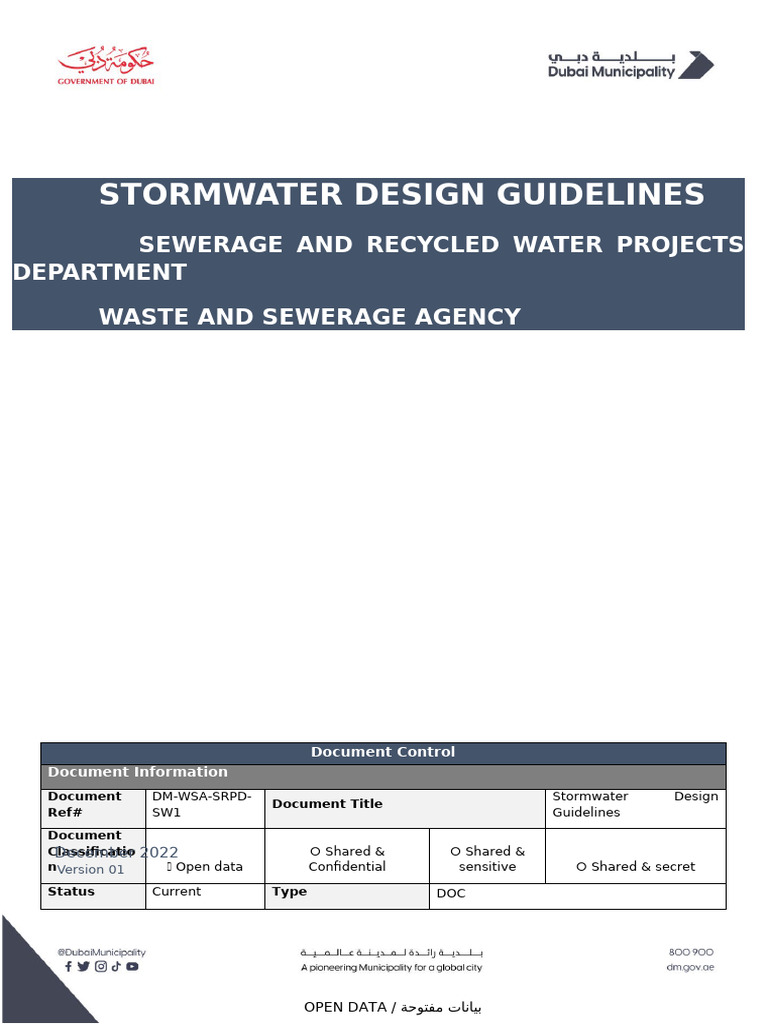 DM - Stormwater Guidelines - Rev05 | PDF | Hydrology | Environmental ...