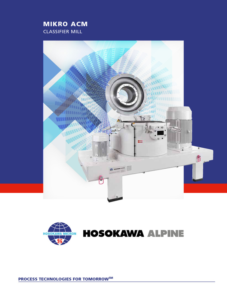 0026 EN 2014 04 Mikro ACM Classifier Mill | PDF | Mill (Grinding ...